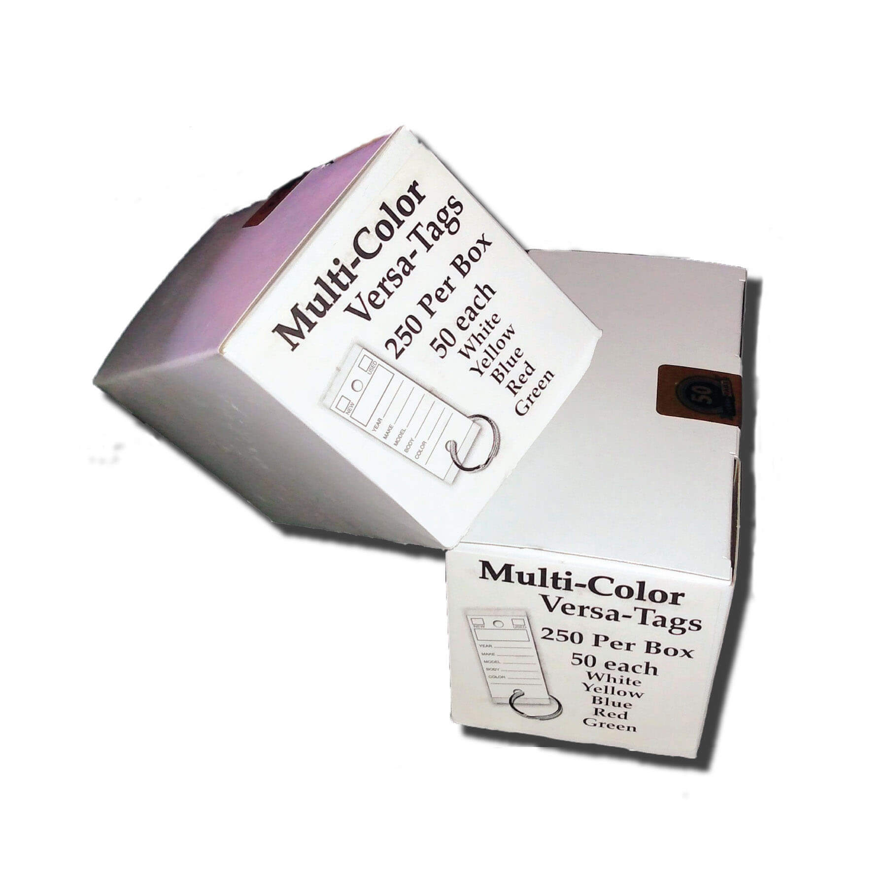 Key Tags Versatag 50 ea. - 5 Colors