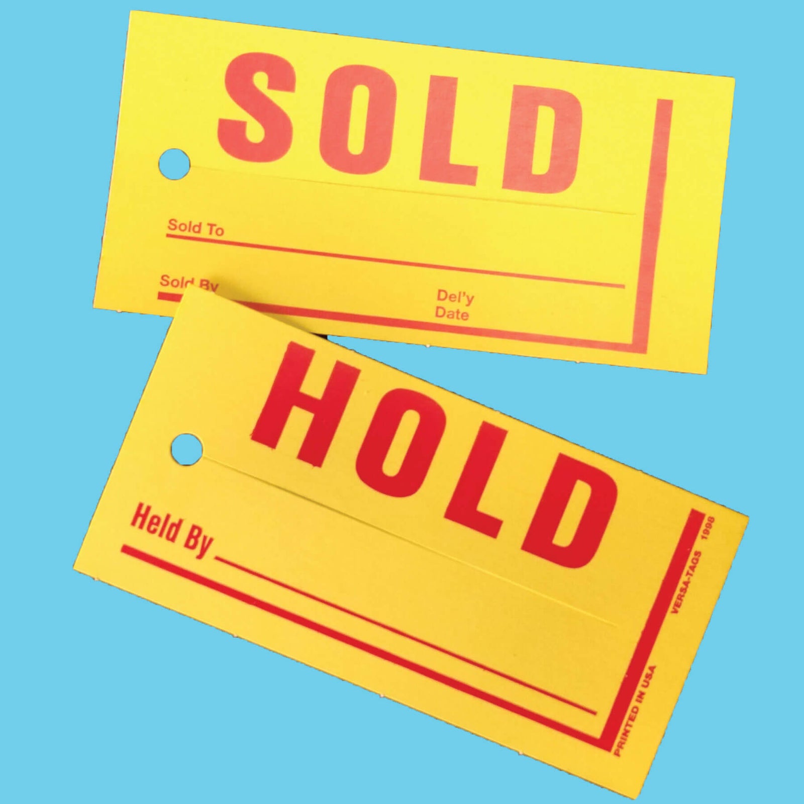 Hold Sold Tags Large